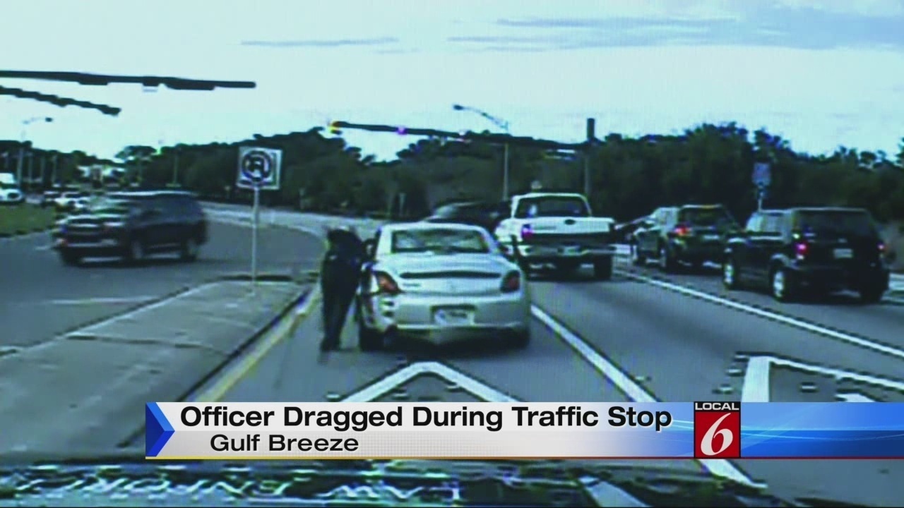 Video Florida Officer Dragged By Driver Fleeing Traffic Stop