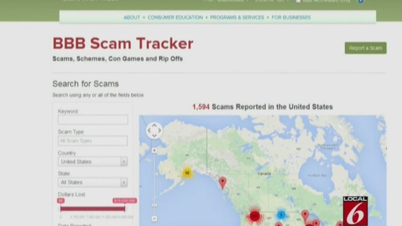 BBB 'Scam Tracker' based on victim reports