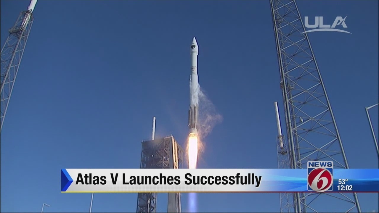 Atlas V rocket launches from Cape