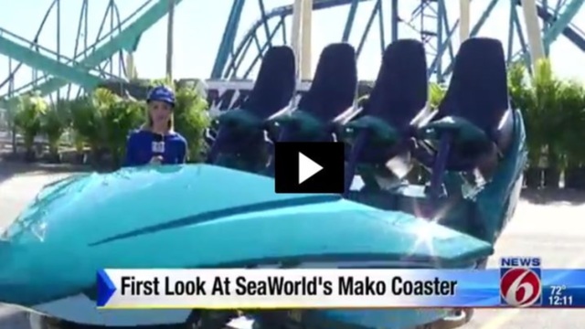 SeaWorld unveils Mako coaster train