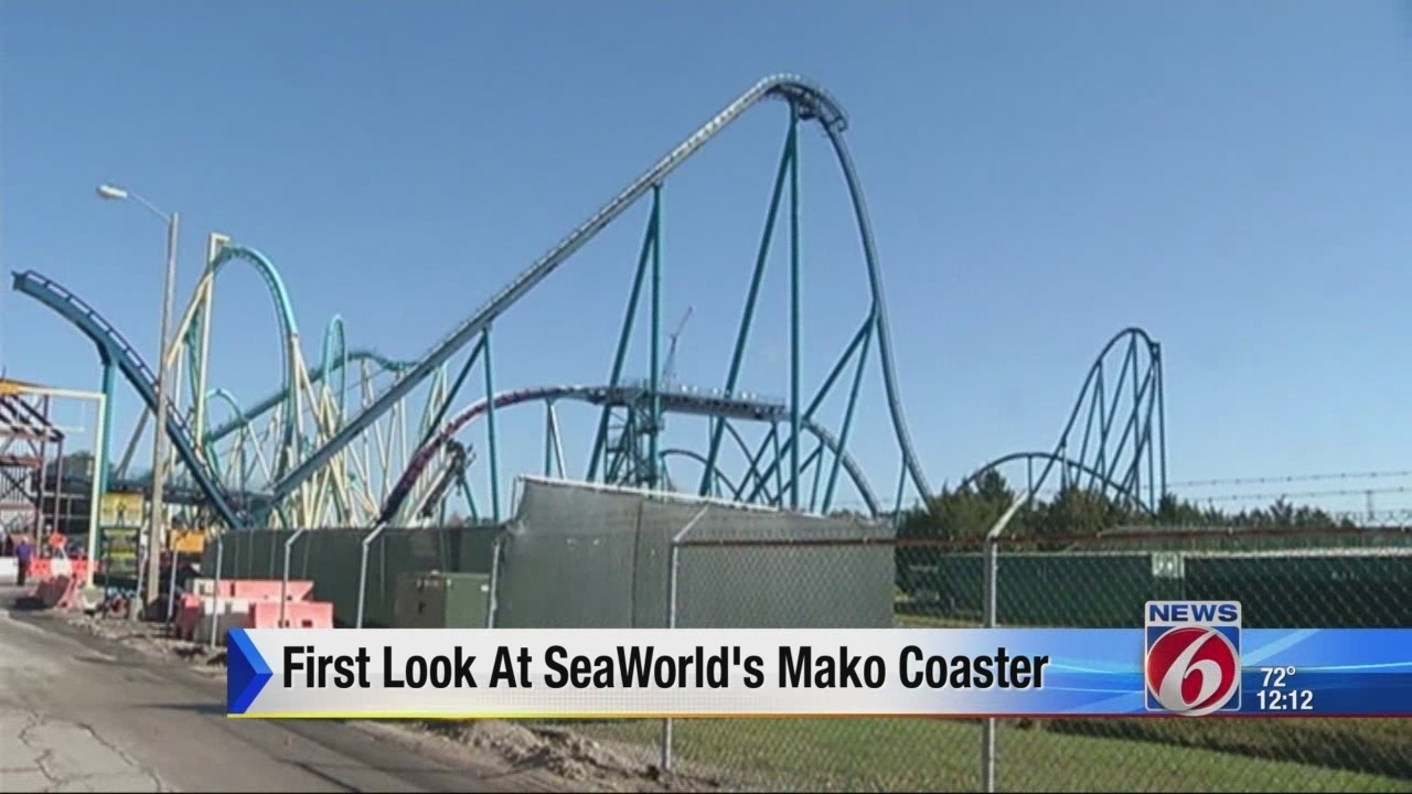 SeaWorld unveils Mako coaster train