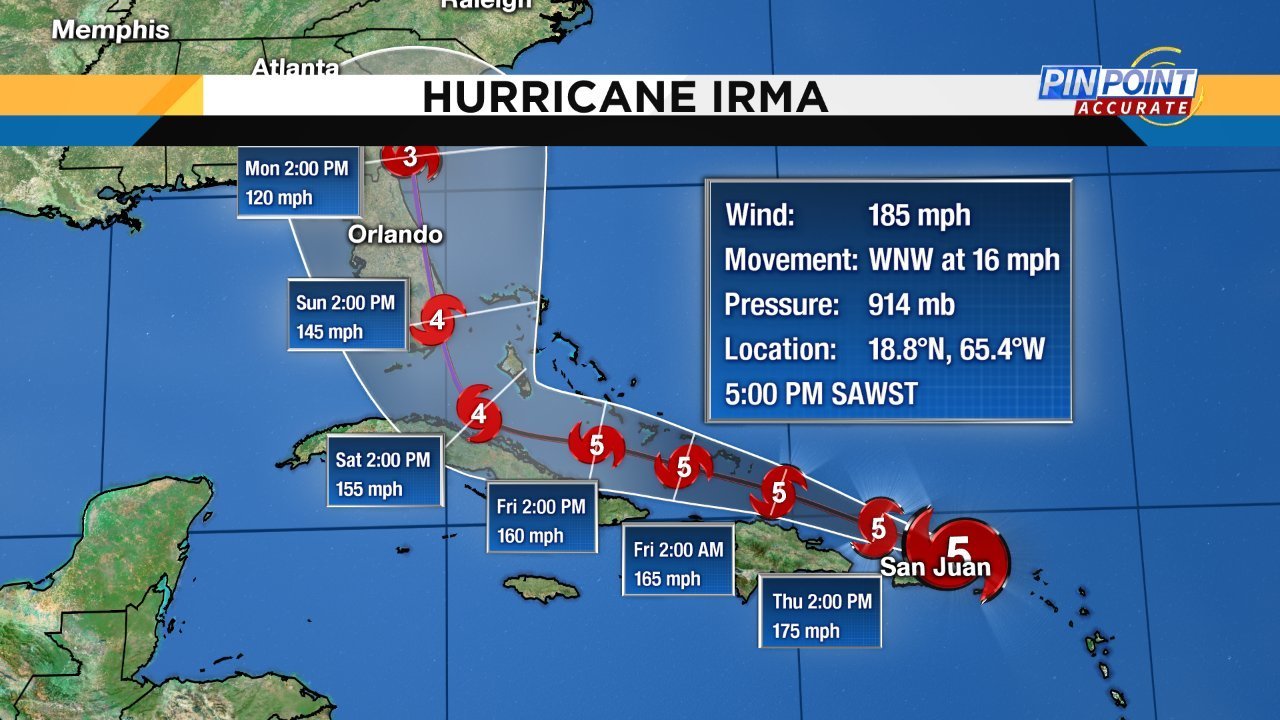 Hurricane Irma passes north of Puerto Rico, may reach Florida...
