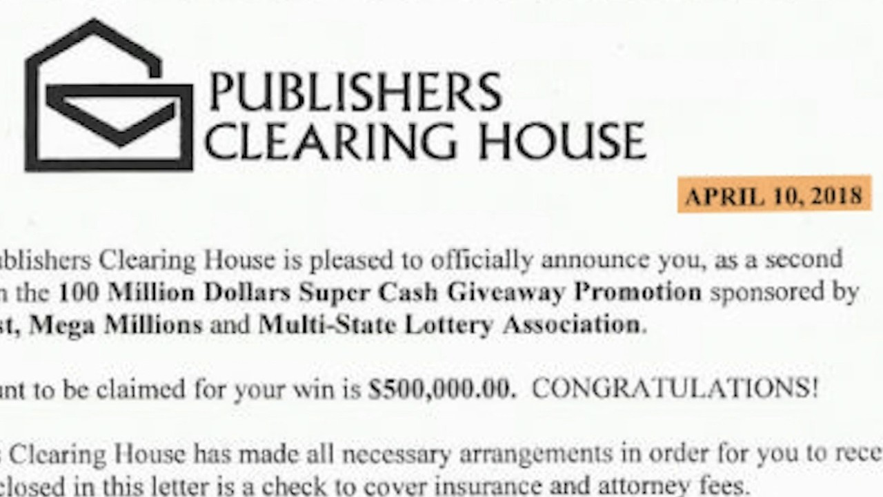Publishers Clearing House 2nd place prize a 'scam'
